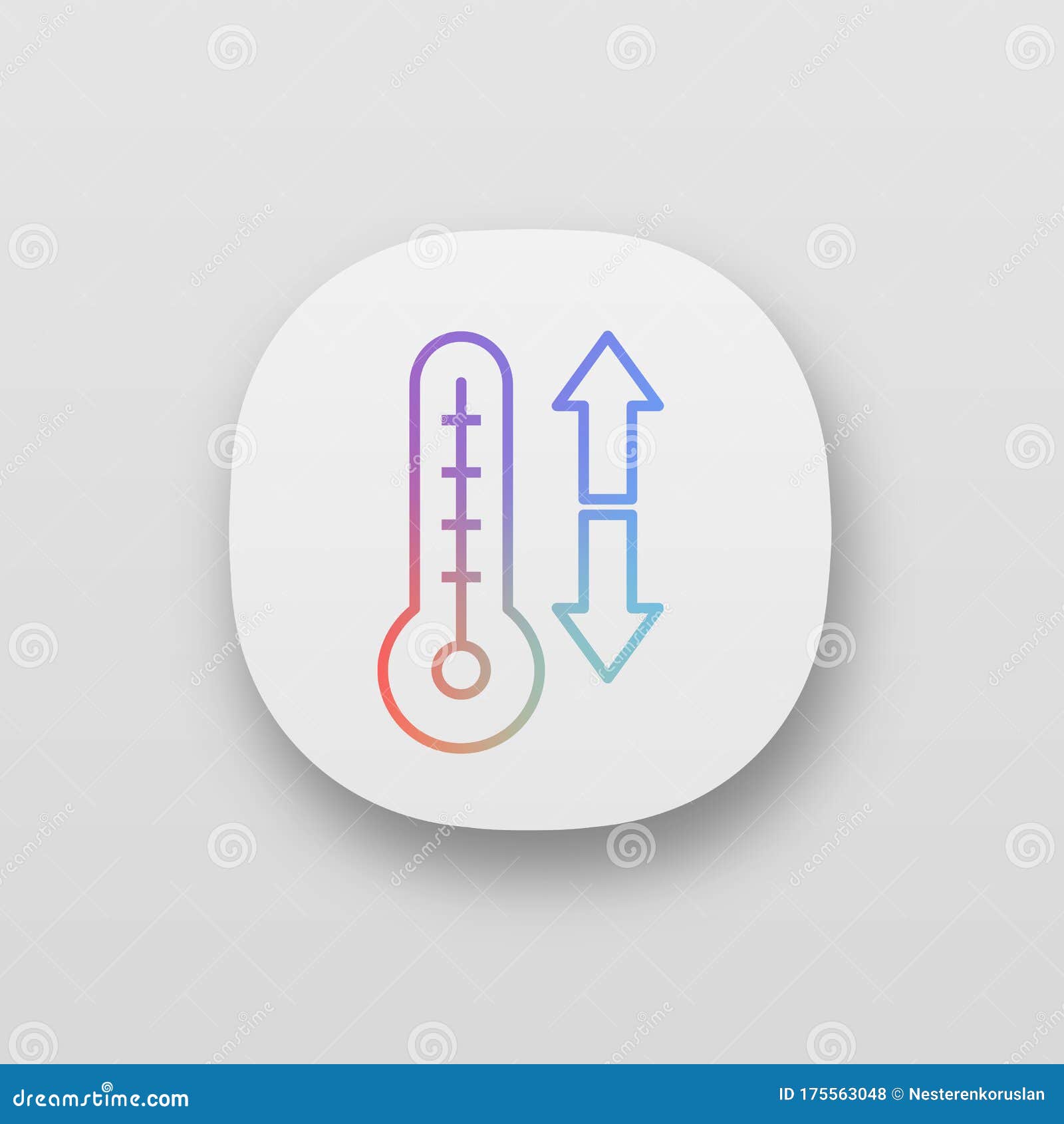 Climate control app icon stock vector. Illustration of digital - 175563048
