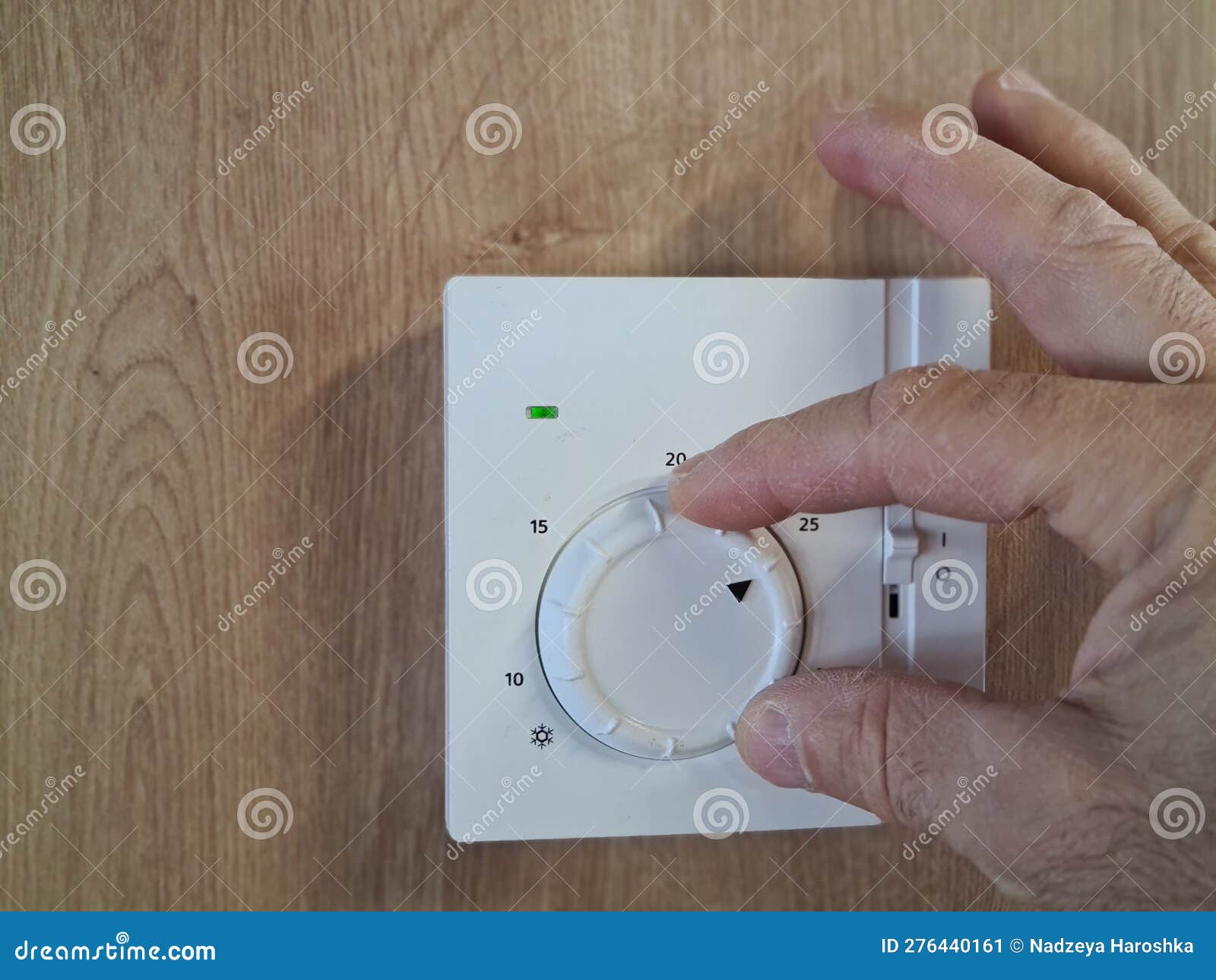Climate Control Closeup of Manual Switch on Temperature Controller on Crust Stock Image - Image ...
