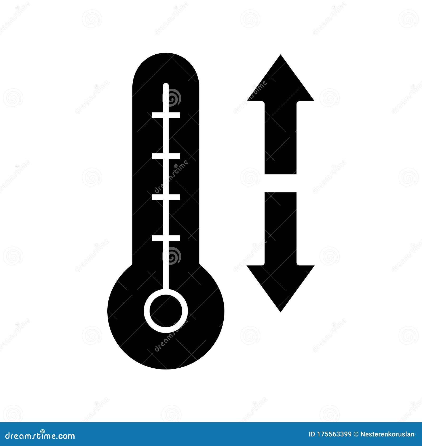 Climate control glyph icon stock vector. Illustration of icon - 175563399