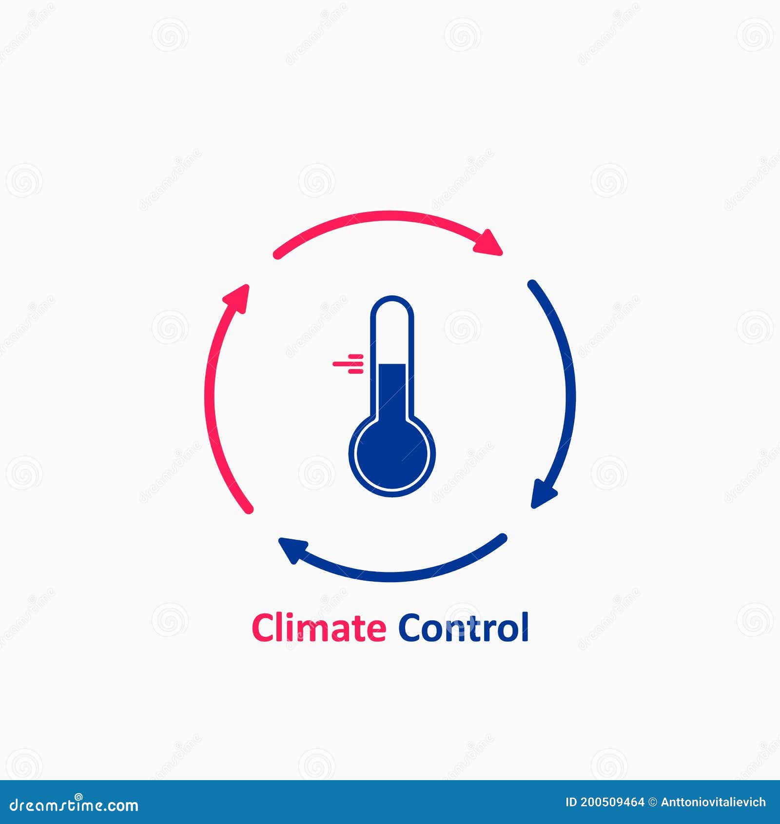 Climate Control Icon. Thermometer Icon. Temperature Condition System ...