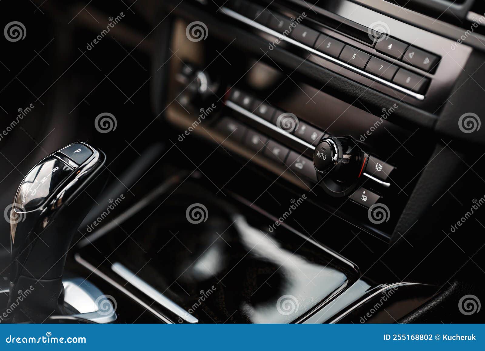 Climate Control Panel in Luxury Car. Stock Photo - Image of drive ...