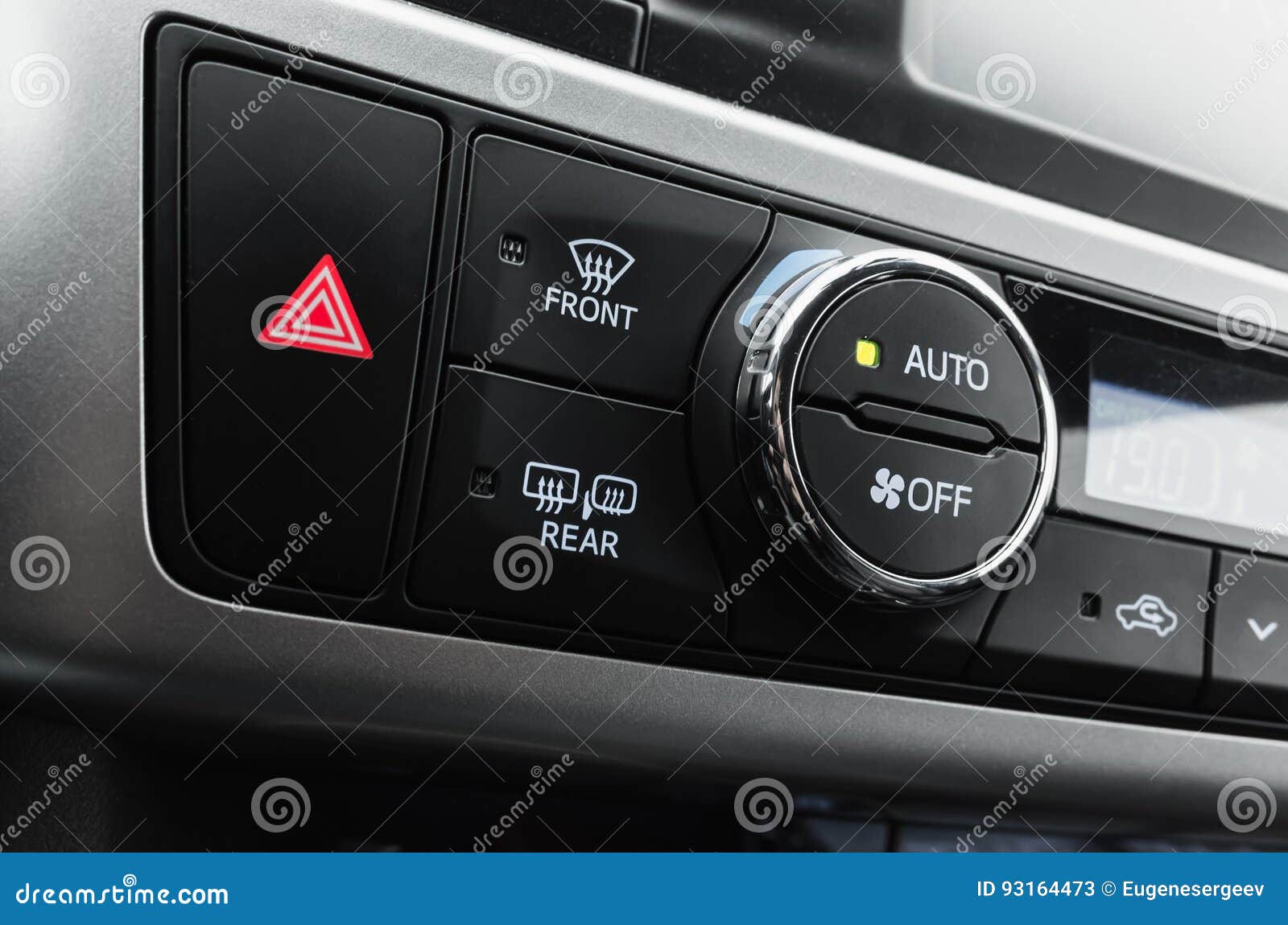 Climate Control Panel, Modern Luxury Car Stock Image - Image of comfort ...