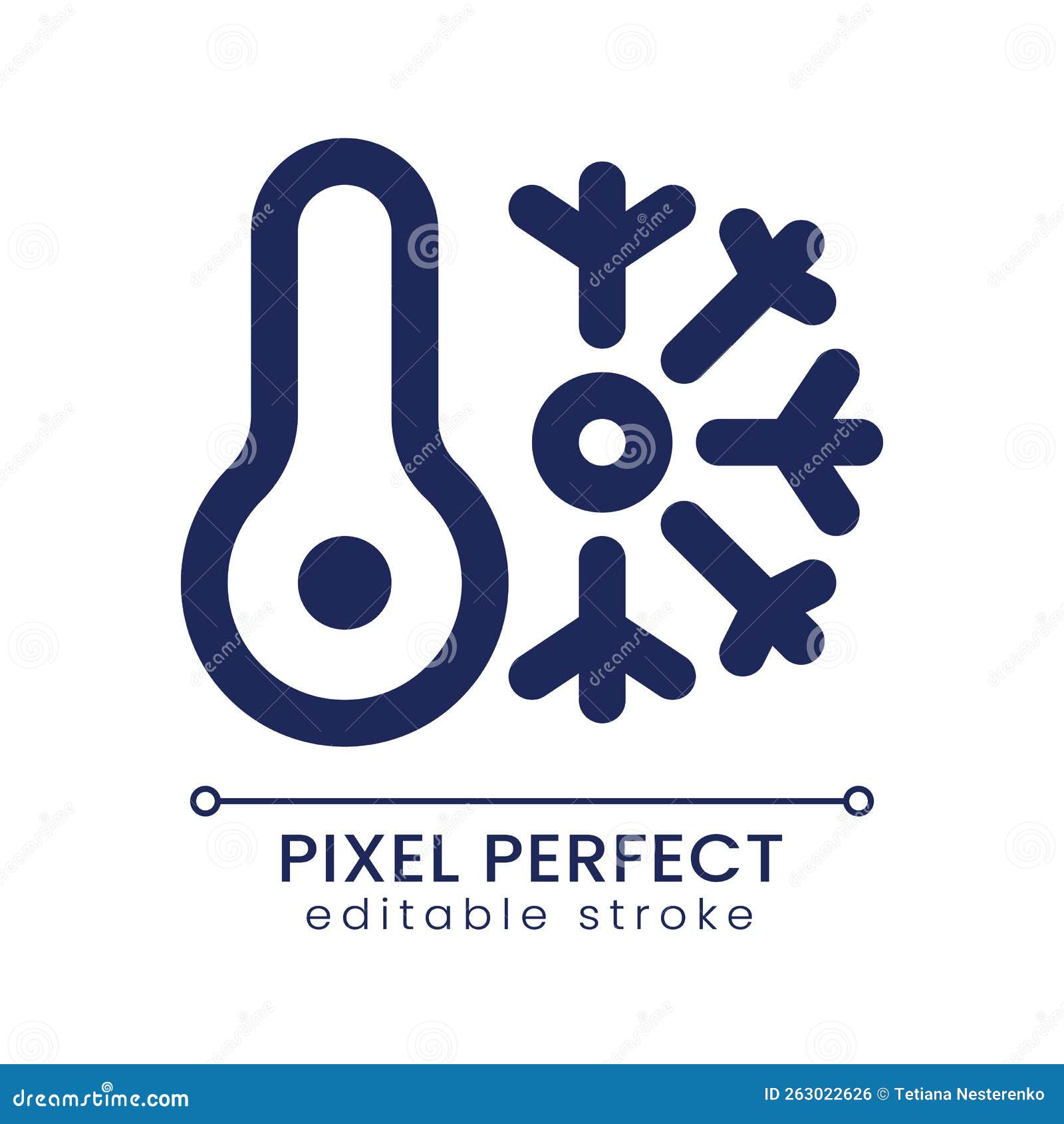 Climate Control System Pixel Perfect Linear Ui Icon Stock Vector ...