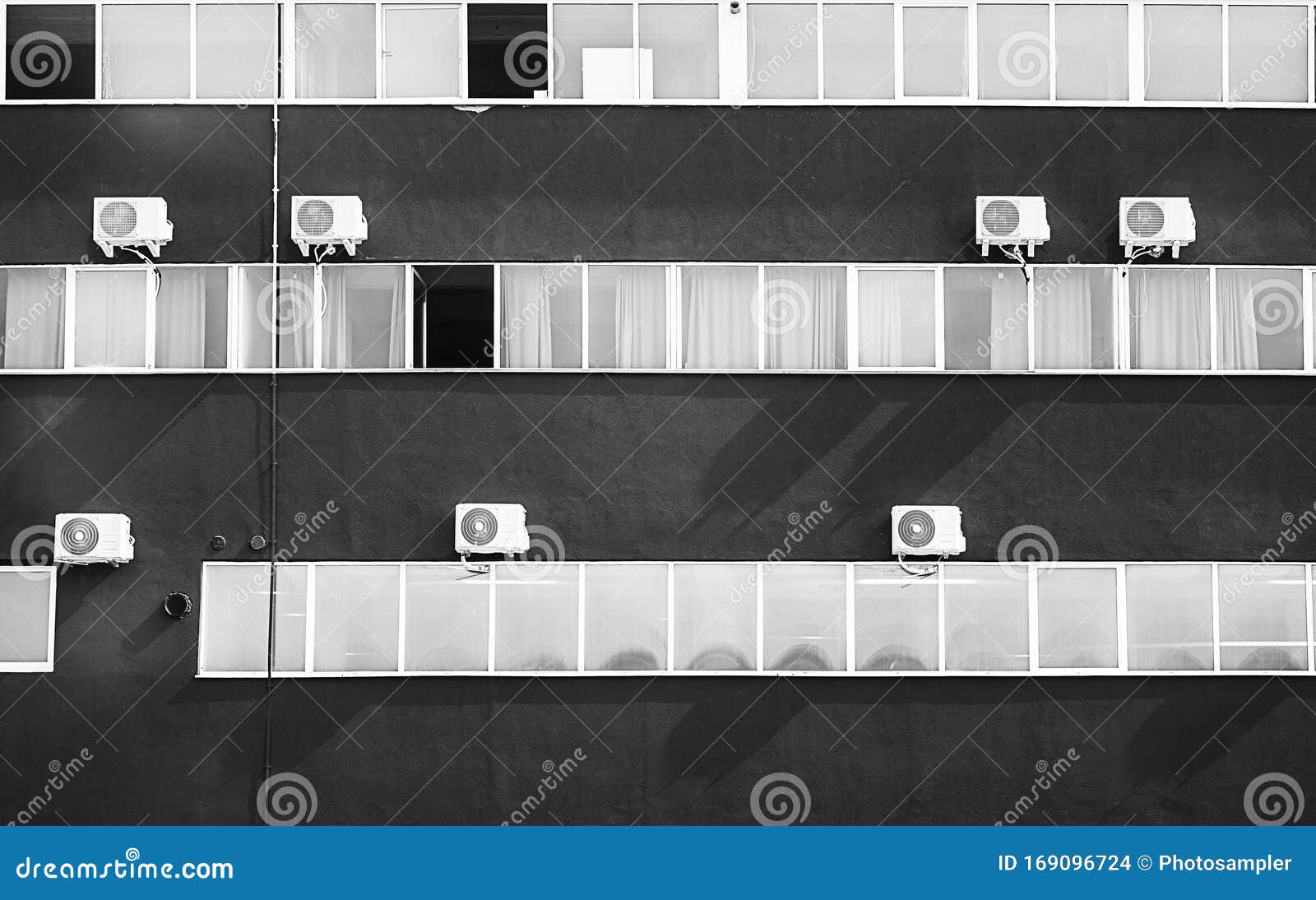 Climate Controlled Building with Many Units and Windows Stock Photo ...