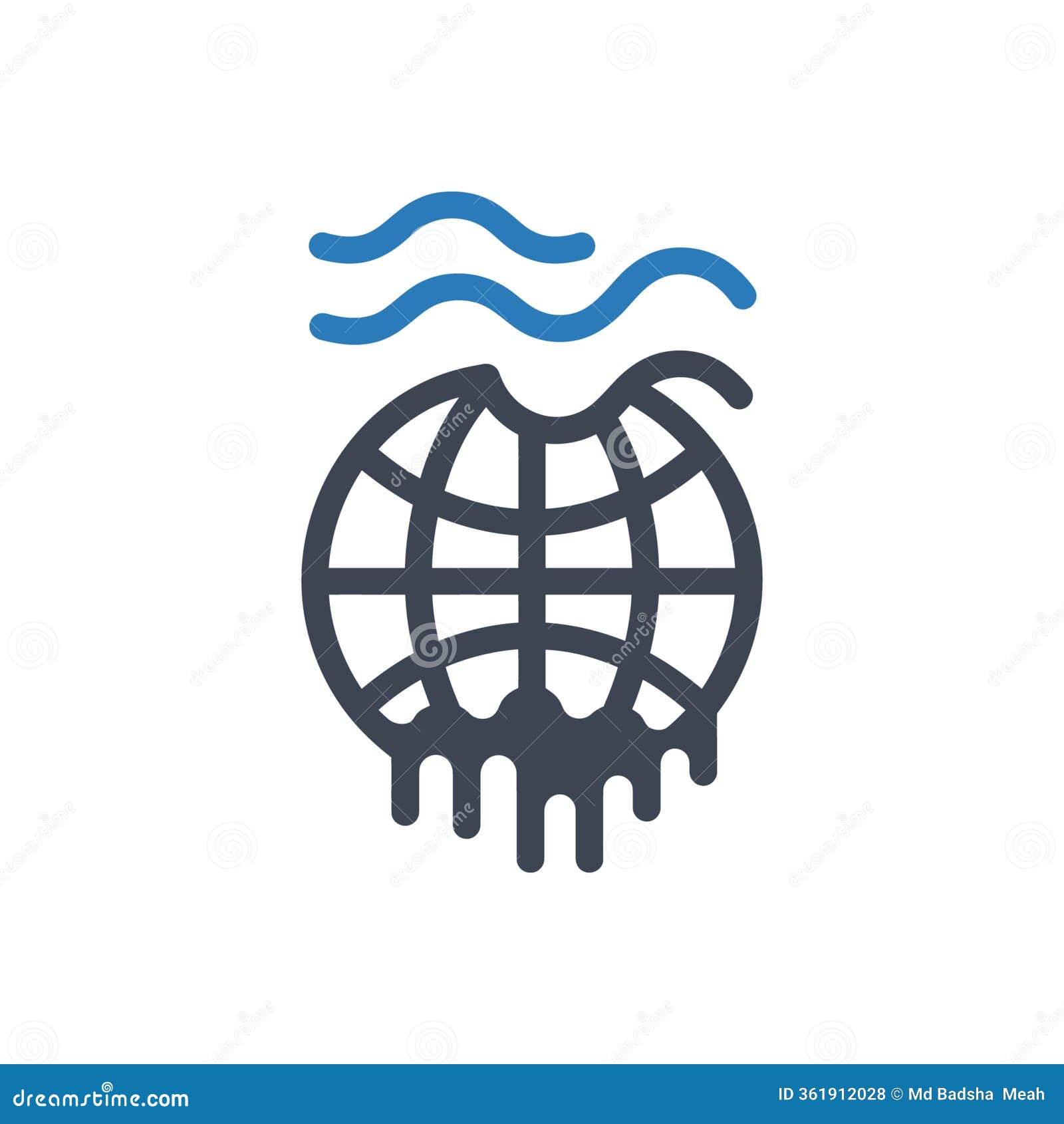 Climate Crisis Icon stock illustration. Illustration of climate - 361912028