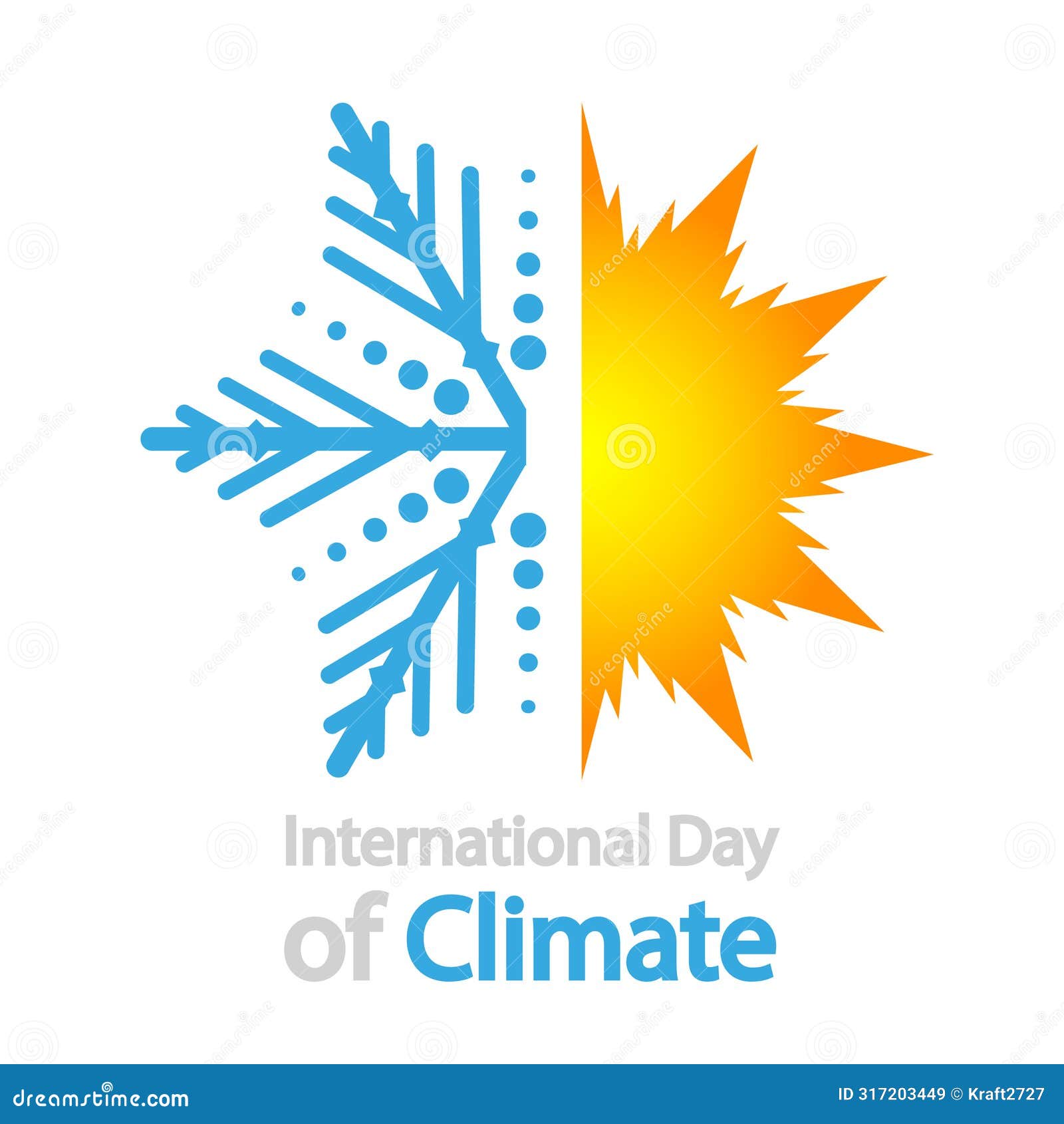 Climate Day Sun and Snowflake Stock Vector - Illustration of hazy ...