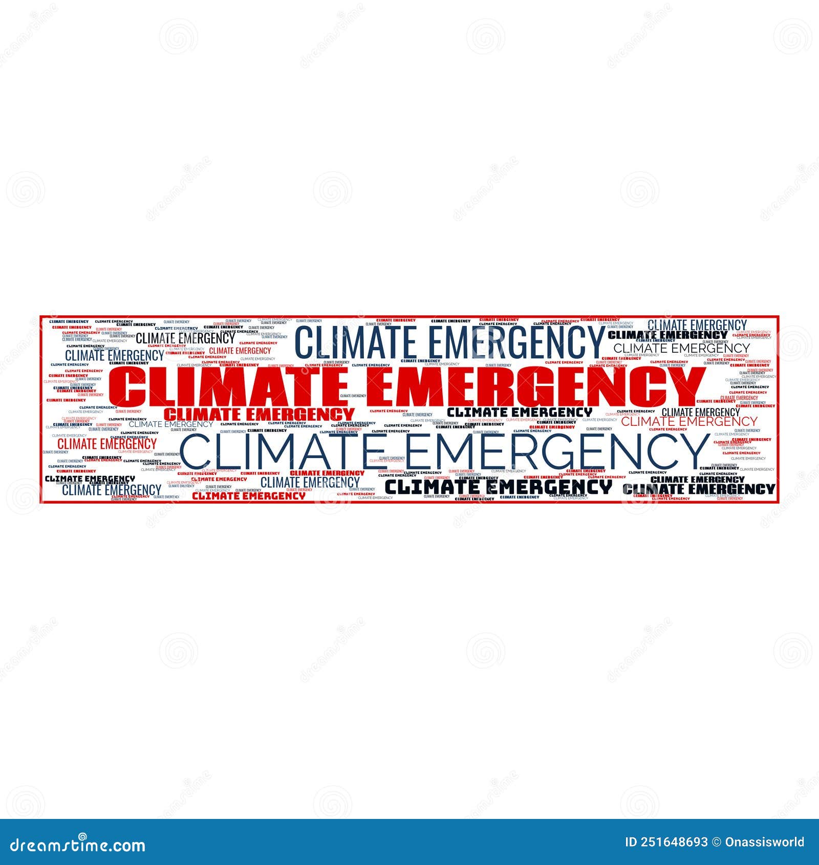 Climate Emergency Text Header Background Illustration Stock ...