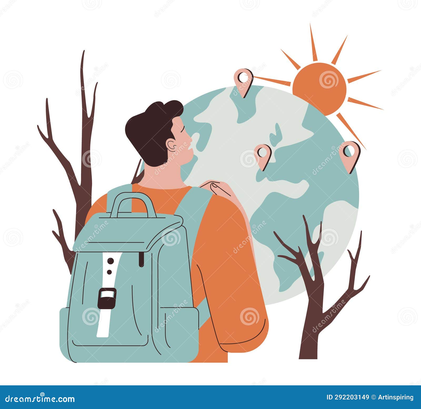 Climate Migration. People Migrating Due To Climate Change, Draught ...