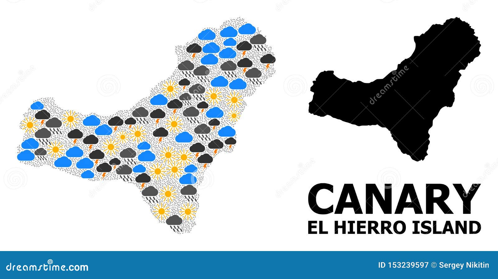 Climate Mosaic Map Of Bowen Island Royalty-Free Cartoon | CartoonDealer ...