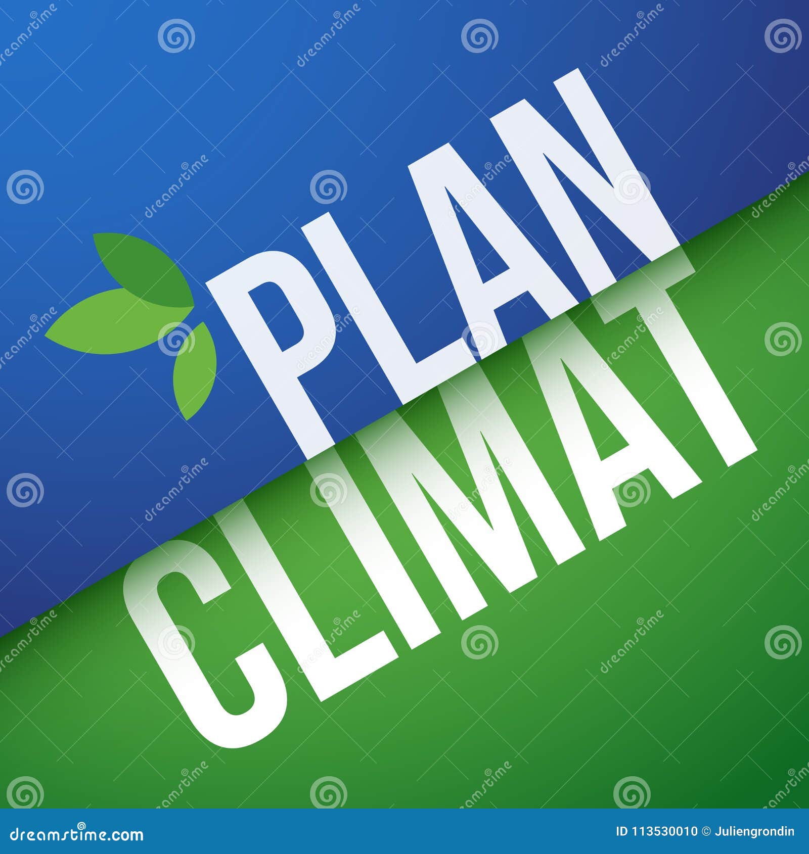 Climate Plan in French : Plan Climat Stock Illustration - Illustration ...