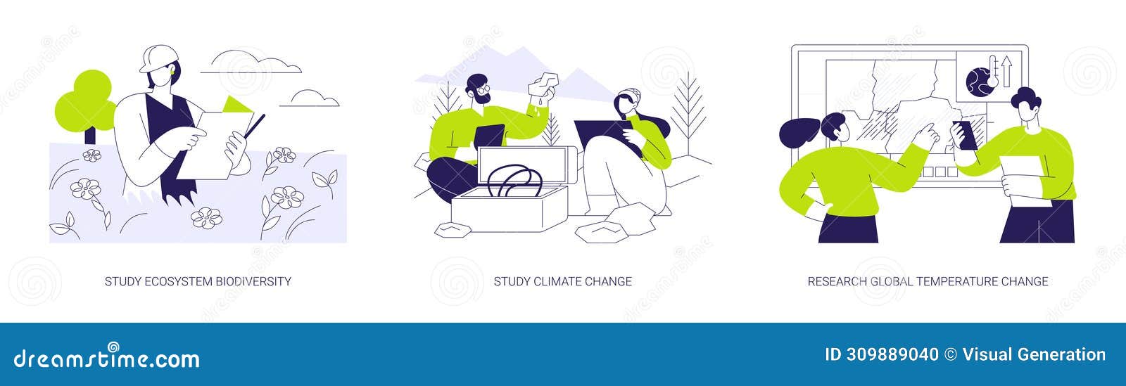 Climate Studies Abstract Concept Vector Illustrations. Stock Vector ...