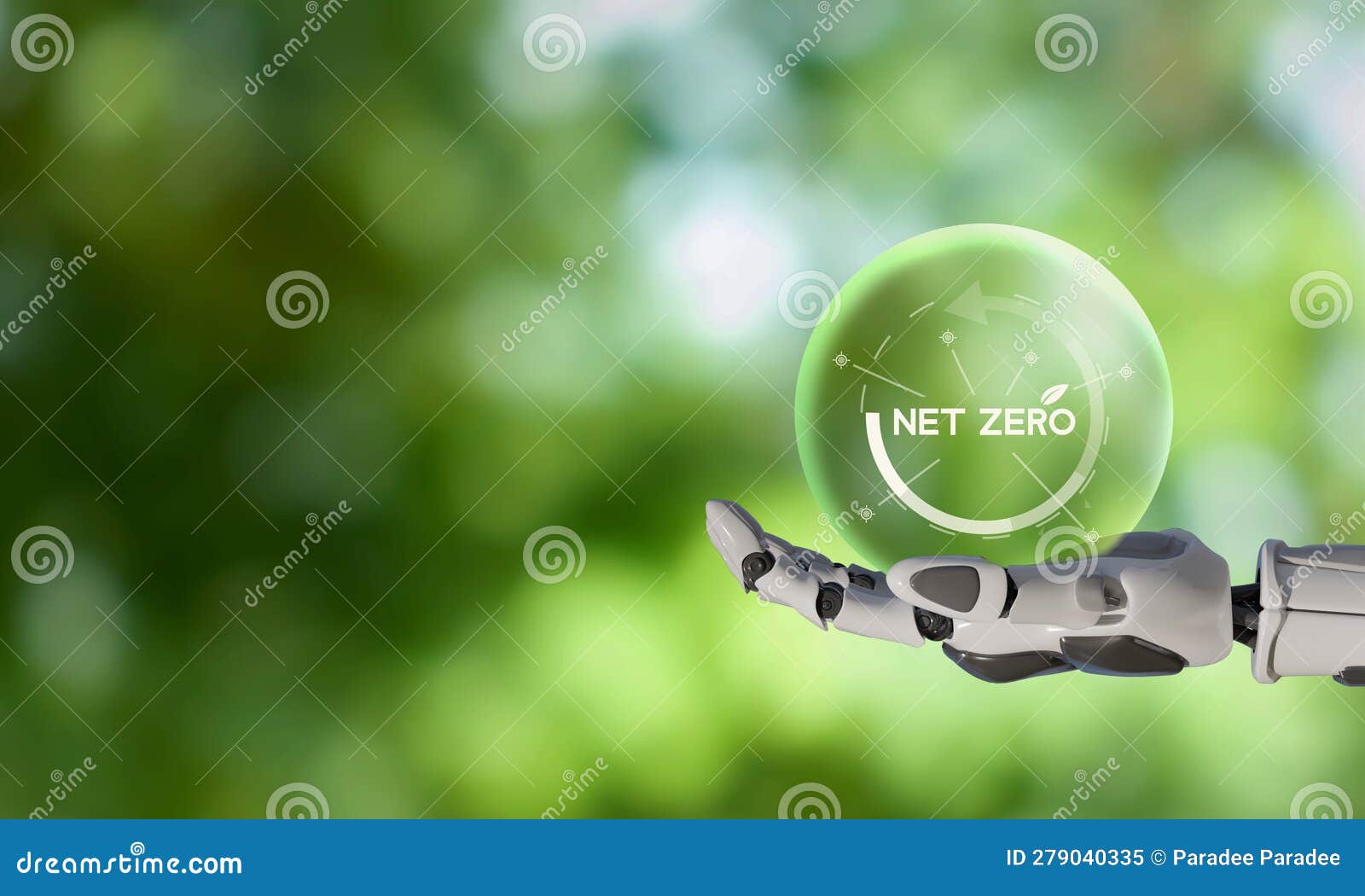 Climate Technology for Net Zero Emissions Concept. Sustainable ...