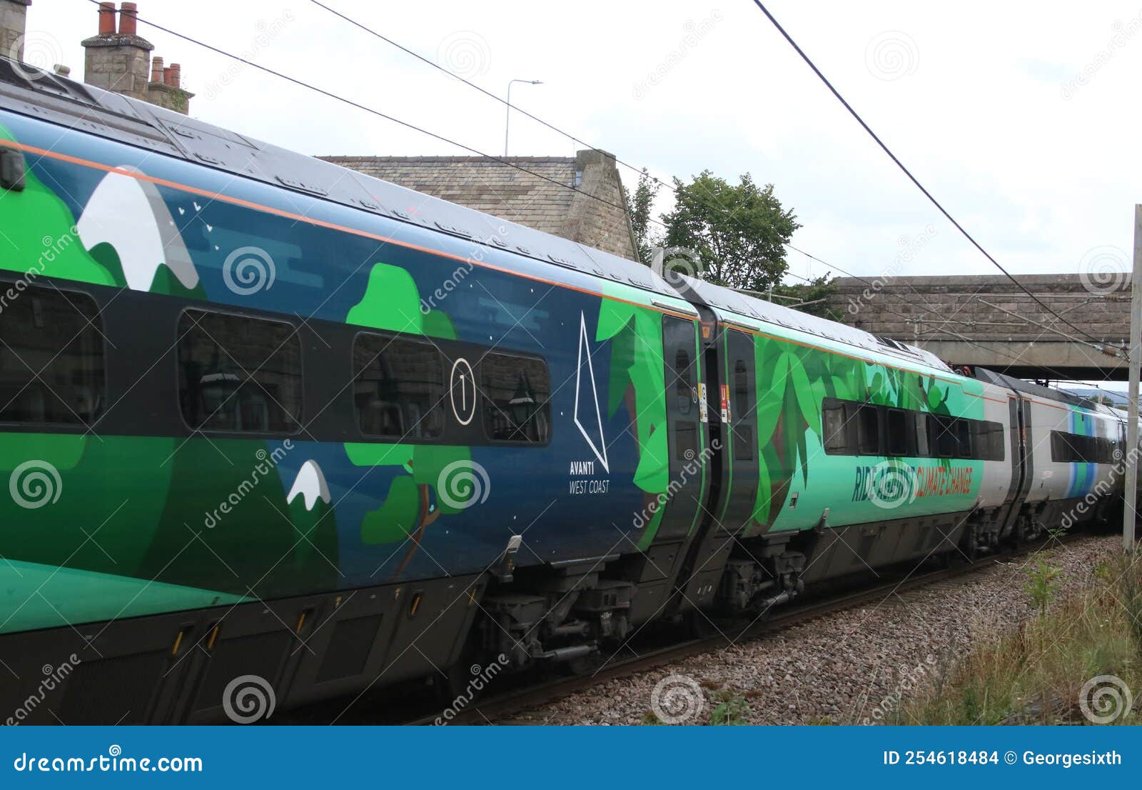 Climate Train, Avanti Pendolino in Special Livery Editorial Stock Image ...