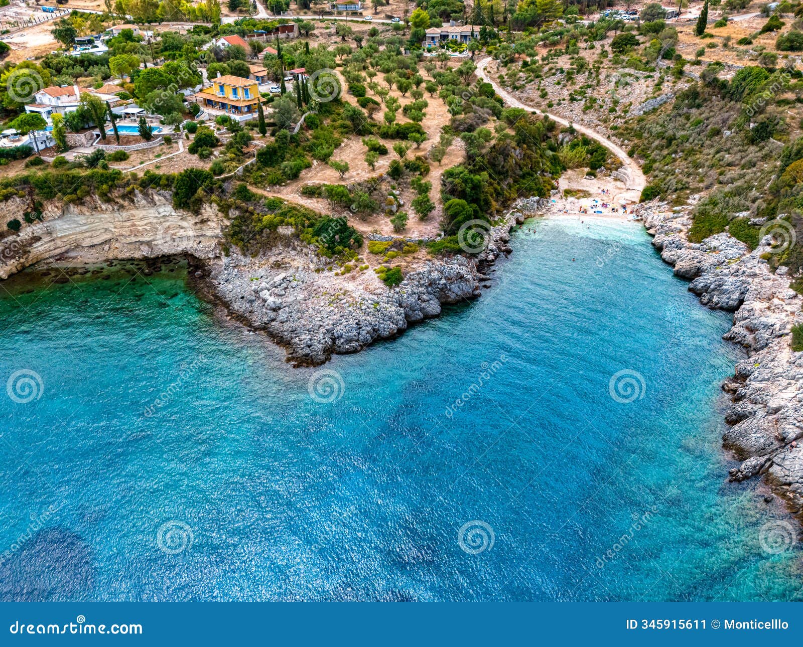 Climati Beach, on the Coast of Zakynthos, Greece Stock Image - Image of ...