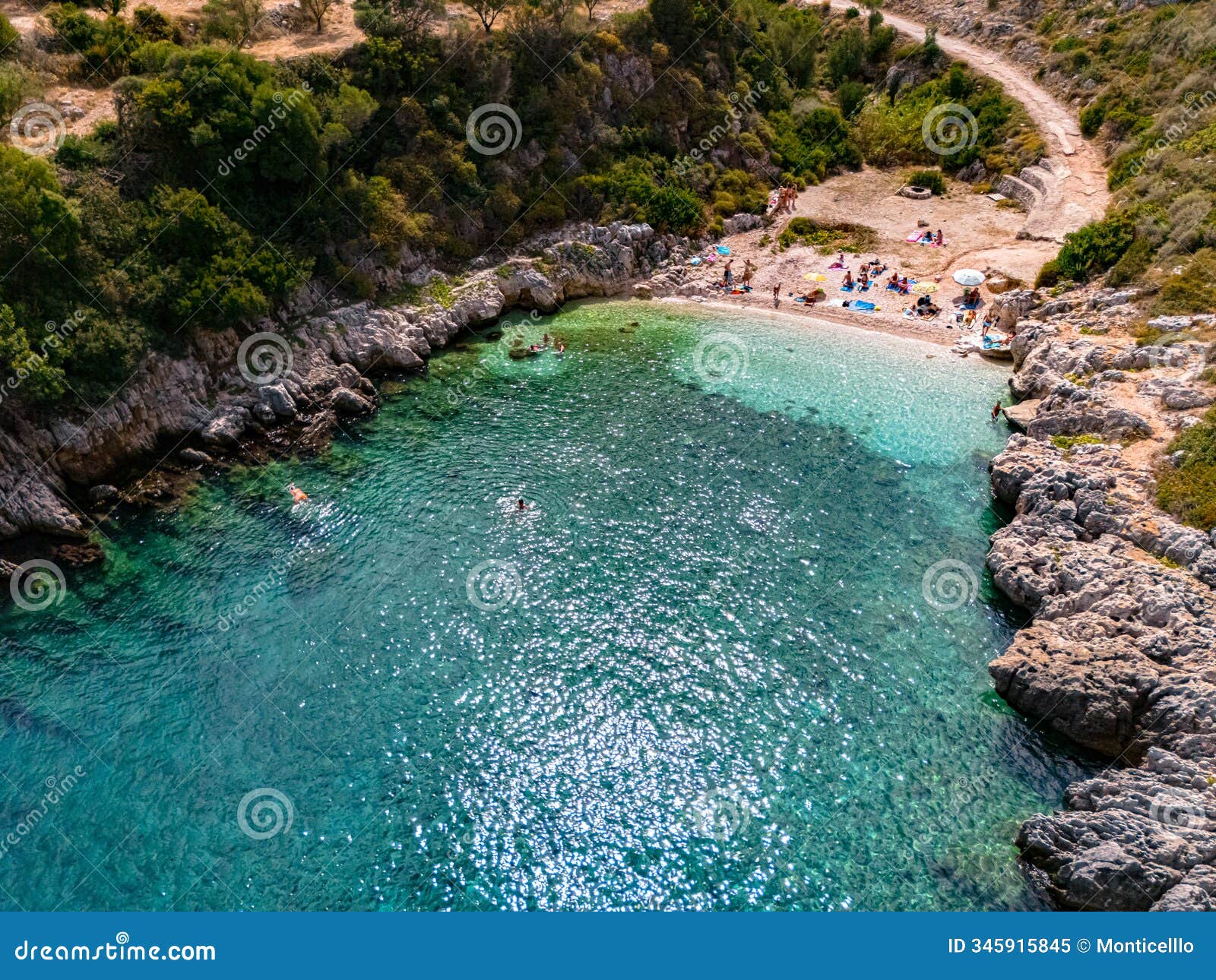 Climati Beach, on the Coast of Zakynthos, Greece Stock Image - Image of ...