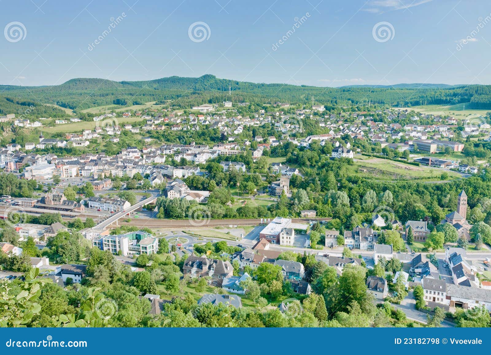 Climatic Spa Stad Gerolstein, Duitsland Stock Foto - Image of firma ...