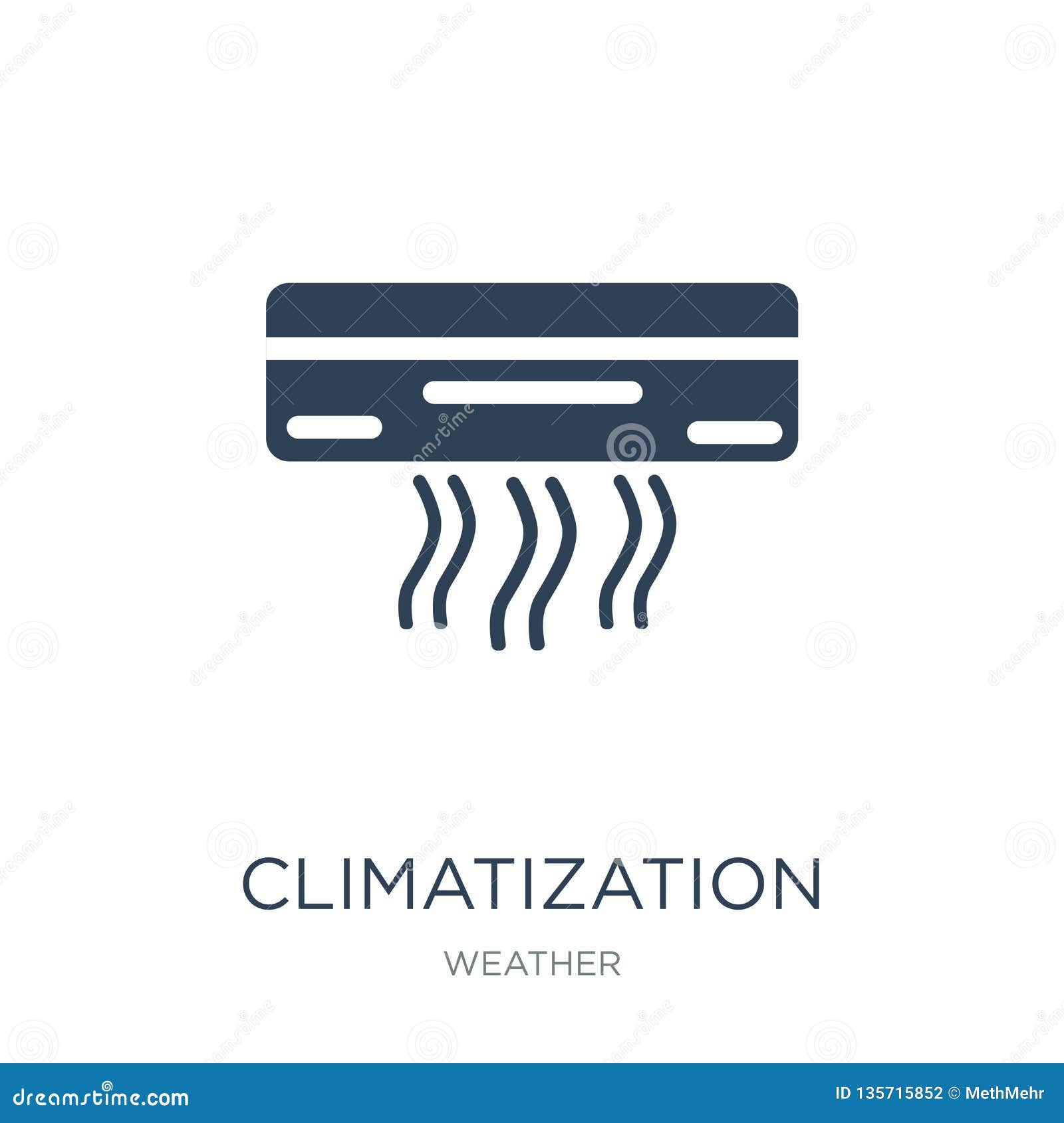 Climatization Icon in Trendy Design Style. Climatization Icon Isolated ...