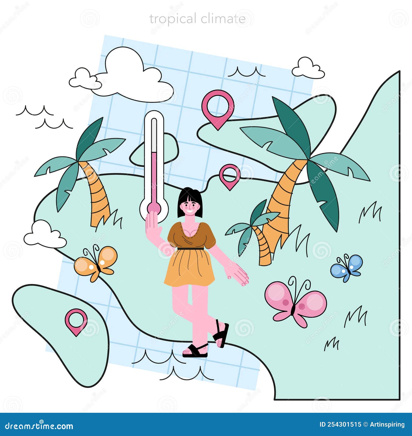 Climatologist Concept. Studying Factors that Influence Weather Stock ...