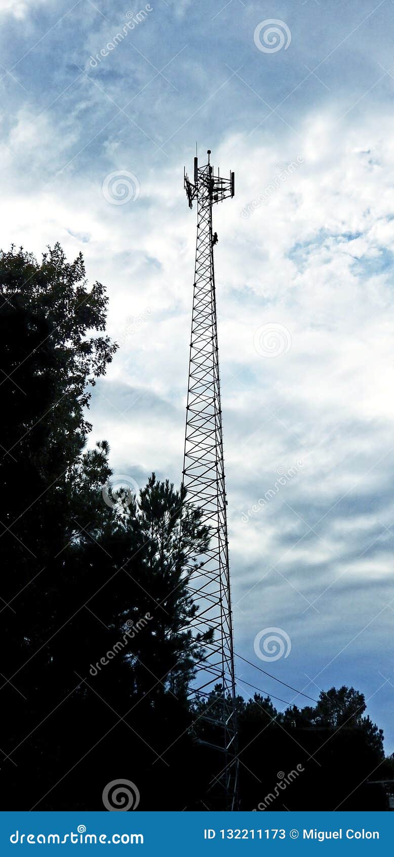 Into the climb stock image. Image of climber, tower - 132211173
