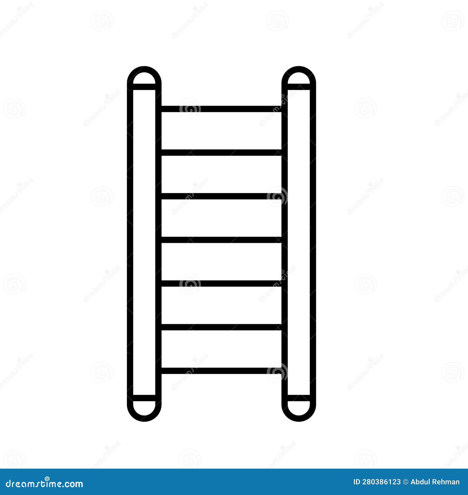 Climb Ladder Vector Icon Easily Modify. Stock Vector - Illustration of ...
