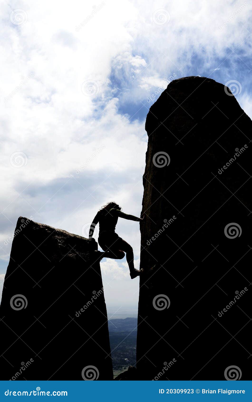 Climb Up Chimney stock image. Image of mountain, strength - 20309923