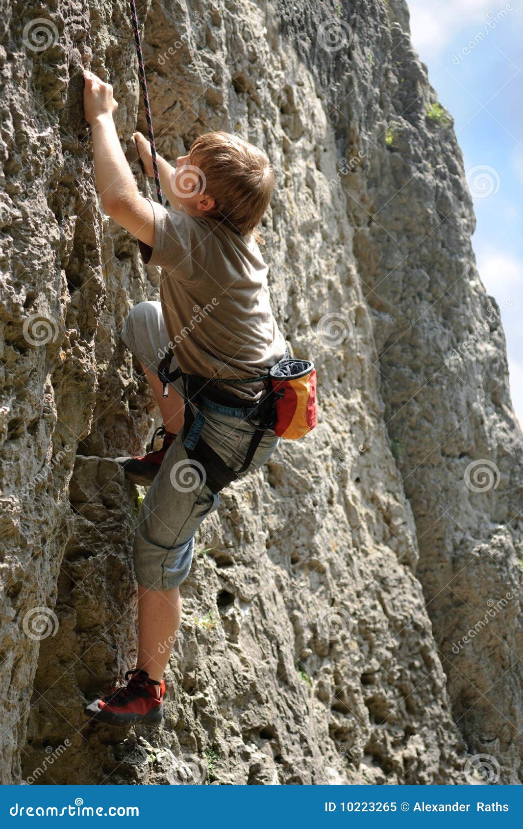 Climber stock image. Image of mountain, alpine, danger - 10223265