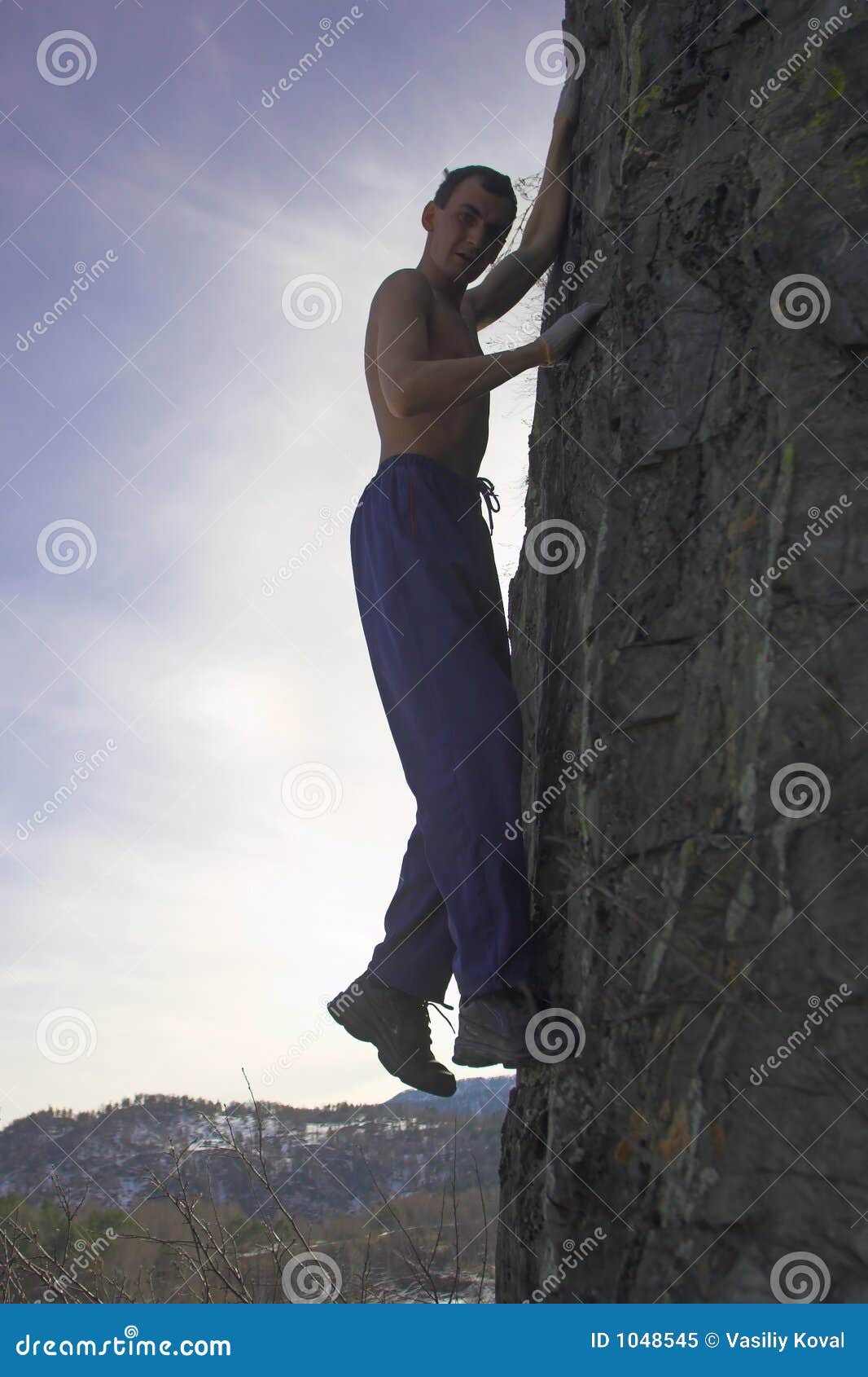 Climber stock image. Image of rock, climber, risk, alpinist - 1048545