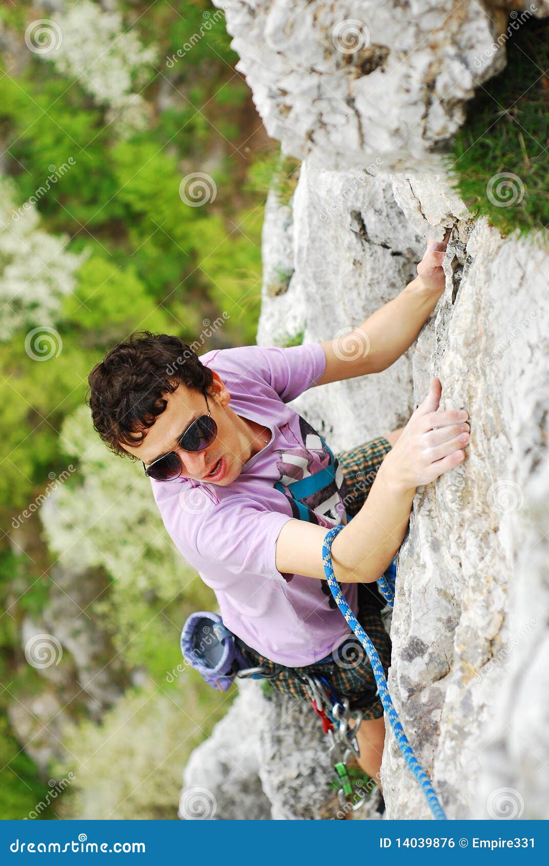 Climber stock photo. Image of rope, safe, rock, chalk - 14039876