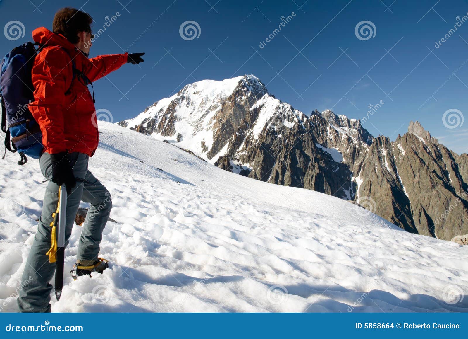 Climber stock photo. Image of high, blue, male, exploration - 5858664