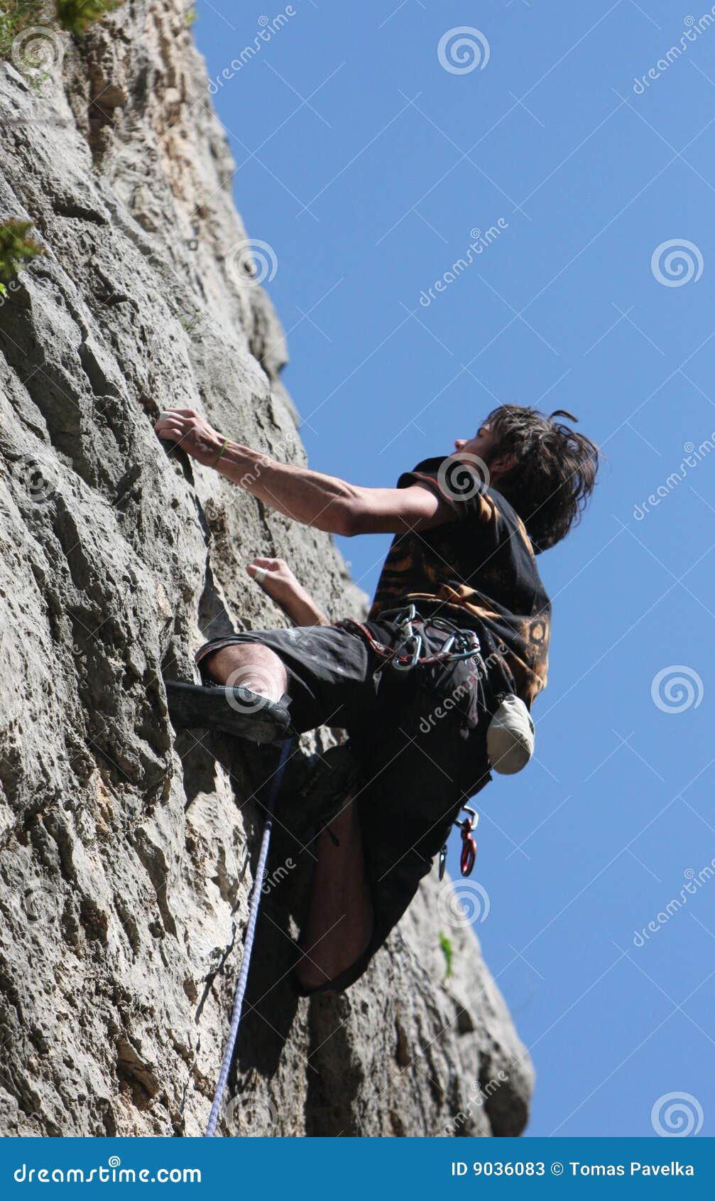Climber stock image. Image of climb, portrait, stone, strong - 9036083
