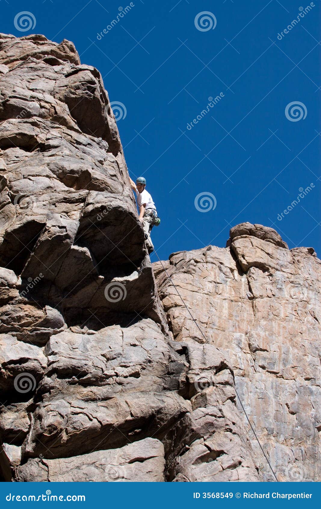 Climber on cliff stock image. Image of skill, climb, climbing - 3568549