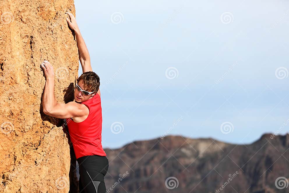 Climber climbing stock image. Image of difficulties, fearless - 20153705