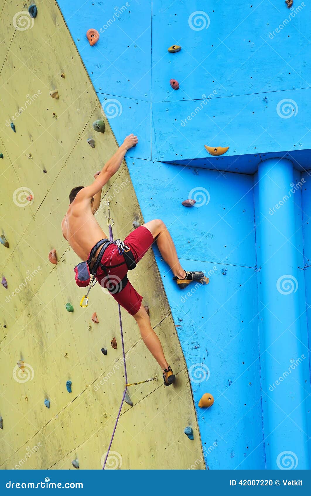 Climber climbing stock photo. Image of hobby, people - 42007220