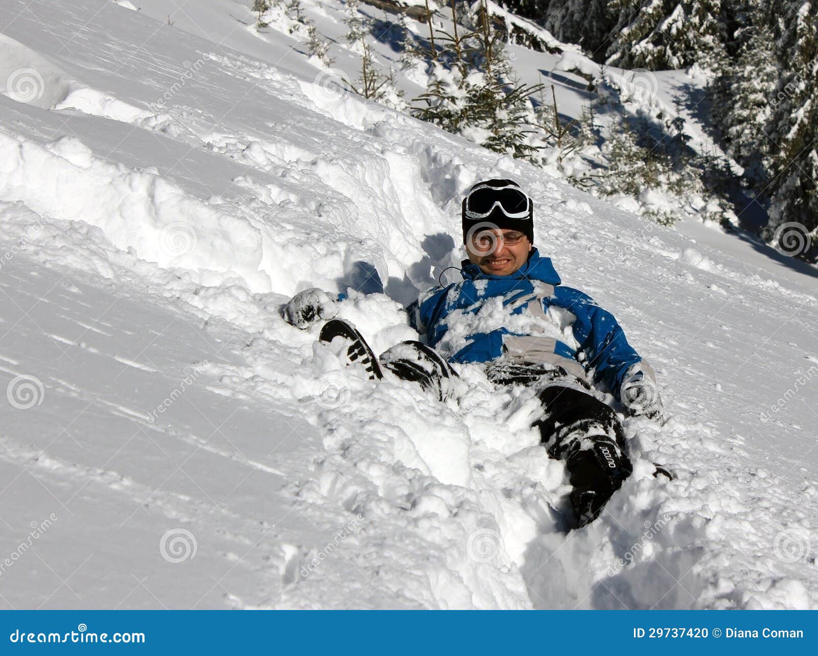 Snow climber fall stock photo. Image of outdoor, alpine - 29737420