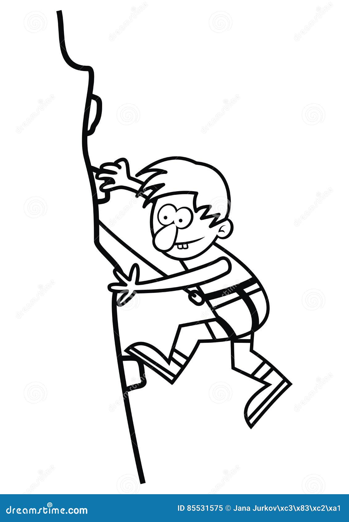 Climber, Funny Vector Icon, Coloring Stock Vector - Illustration of ... Climber, Funny Vector Icon, Coloring Stock Vector - Illustration of ...