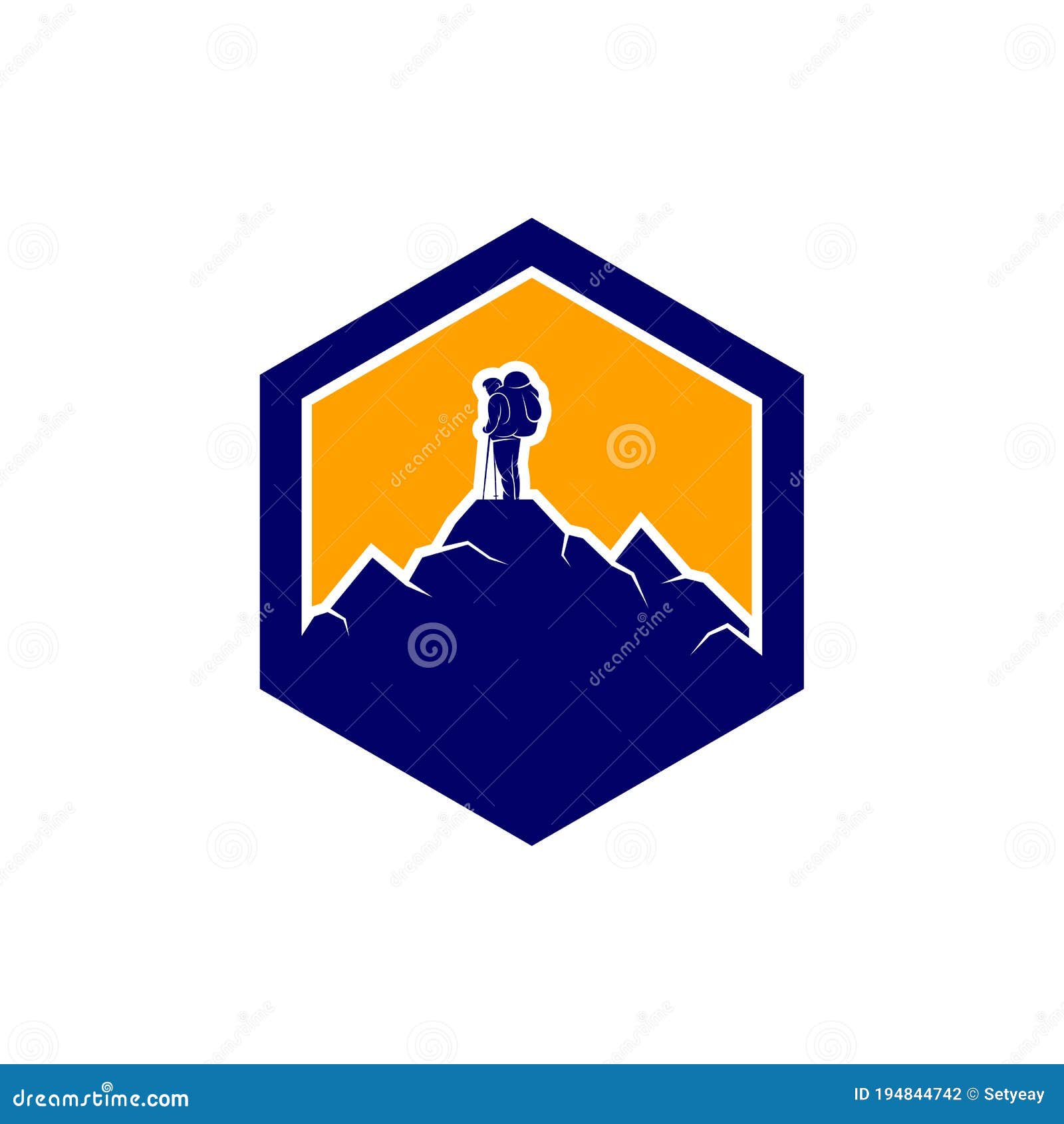 Climber Logo Design Vector Template. Outdoor Activity Logo Symbol Stock ...