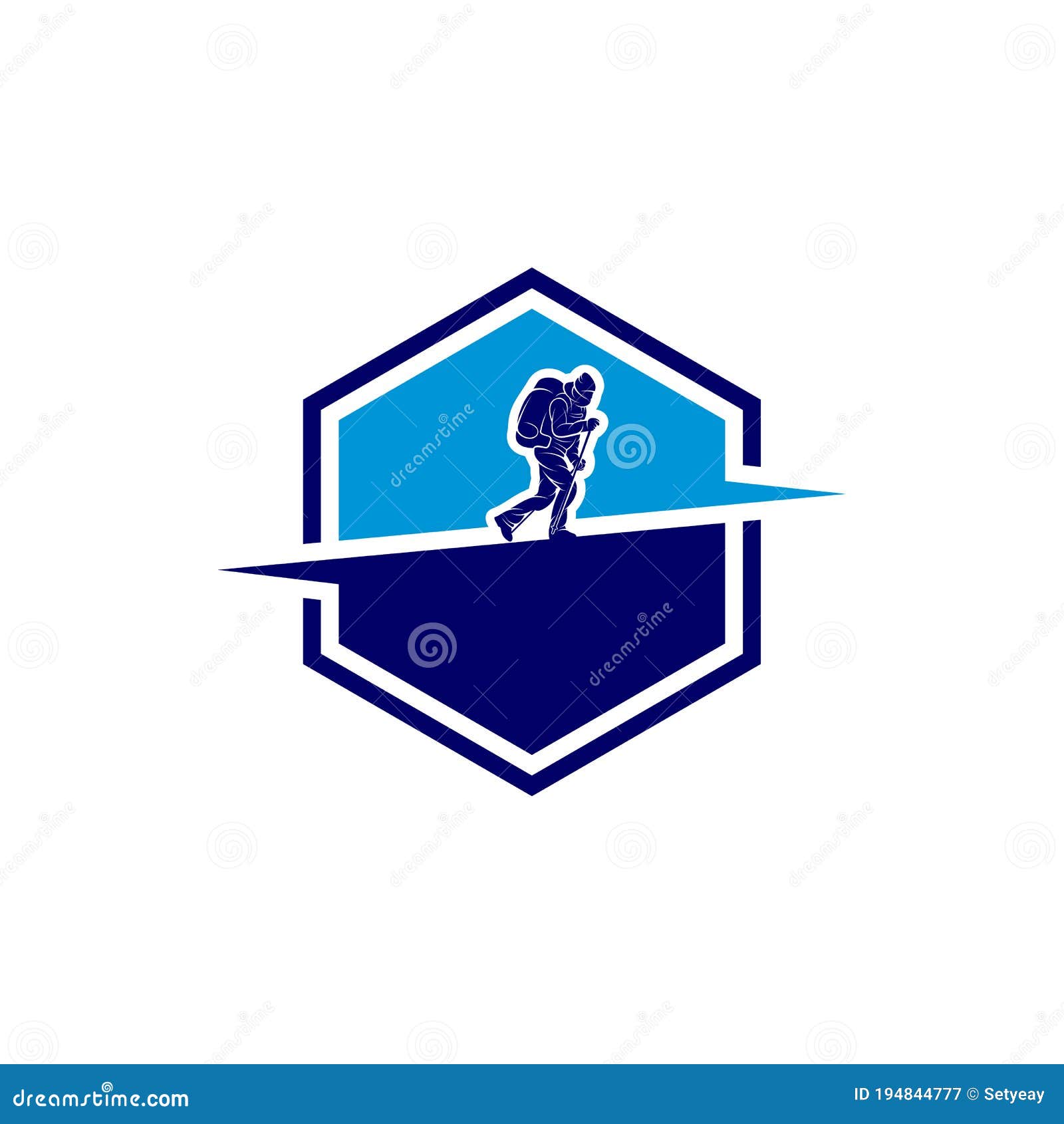Climber Logo Design Vector Template. Outdoor Activity Logo Symbol Stock ...