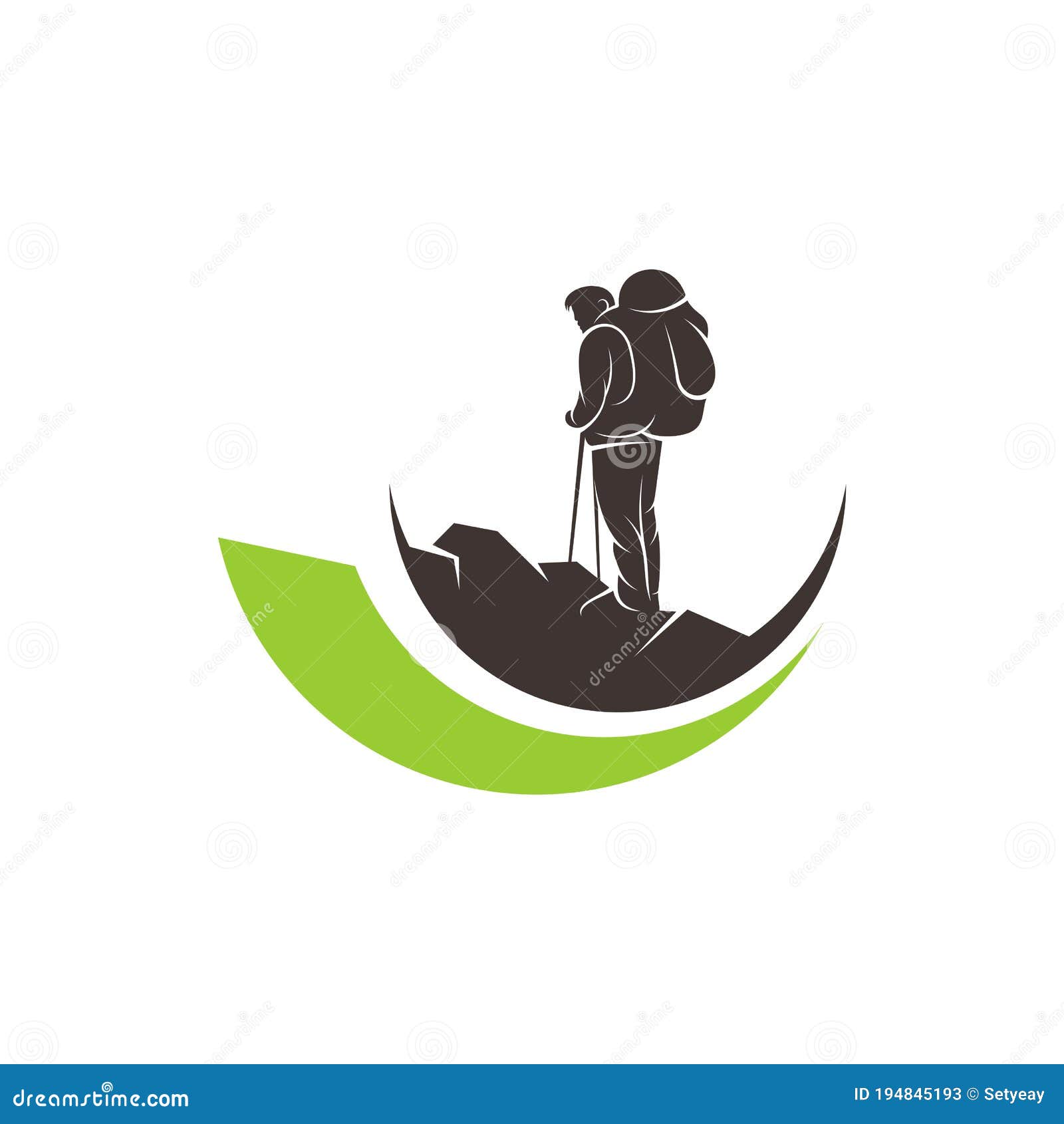 Climber Logo Design Vector Template. Outdoor Activity Logo Symbol Stock ...