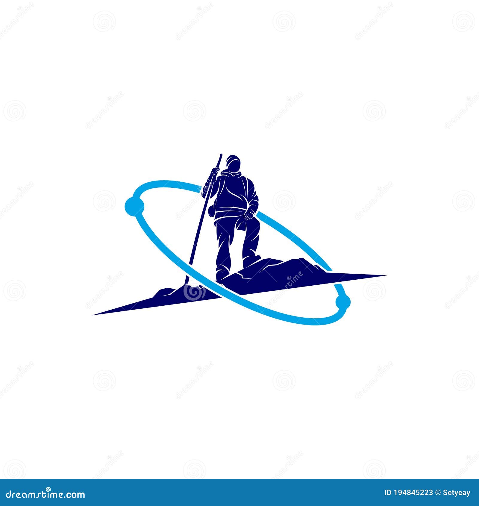Climber Logo Design Vector Template. Outdoor Activity Logo Symbol Stock ...