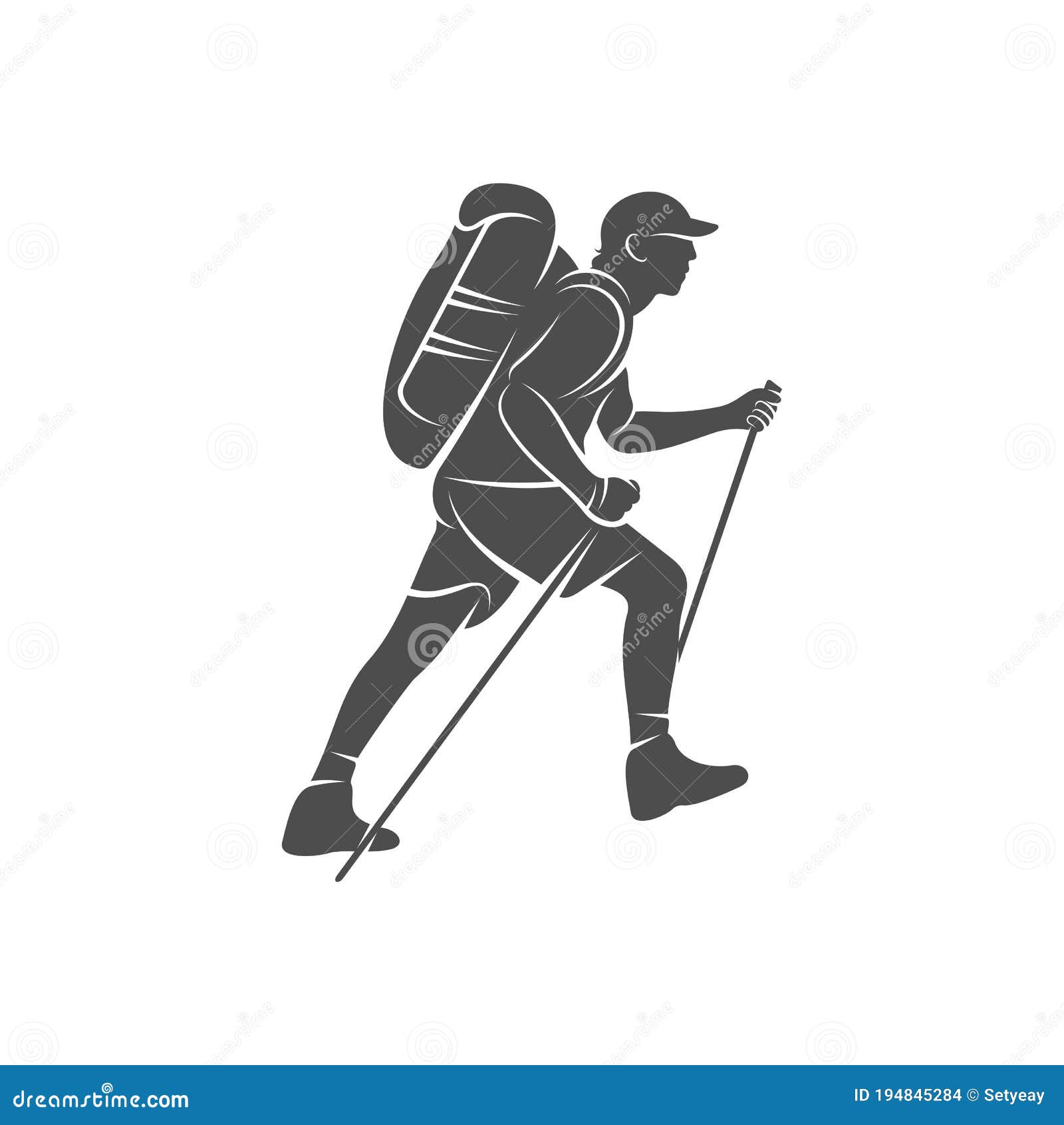 Climber Logo Design Vector Template. Outdoor Activity Logo Symbol Stock ...