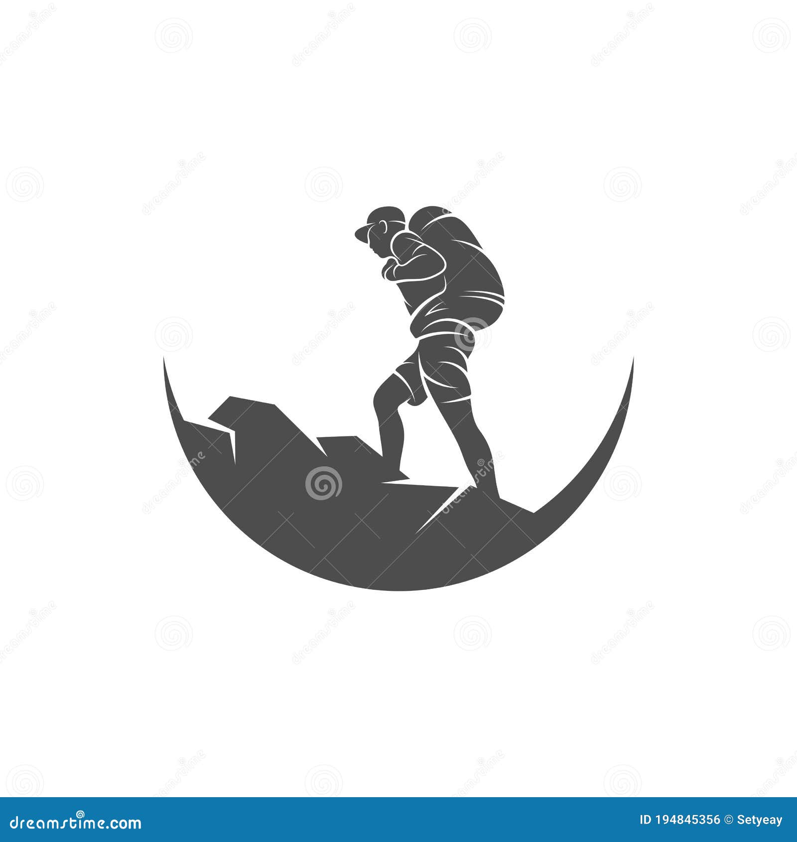 Climber Logo Design Vector Template. Outdoor Activity Logo Symbol Stock ...