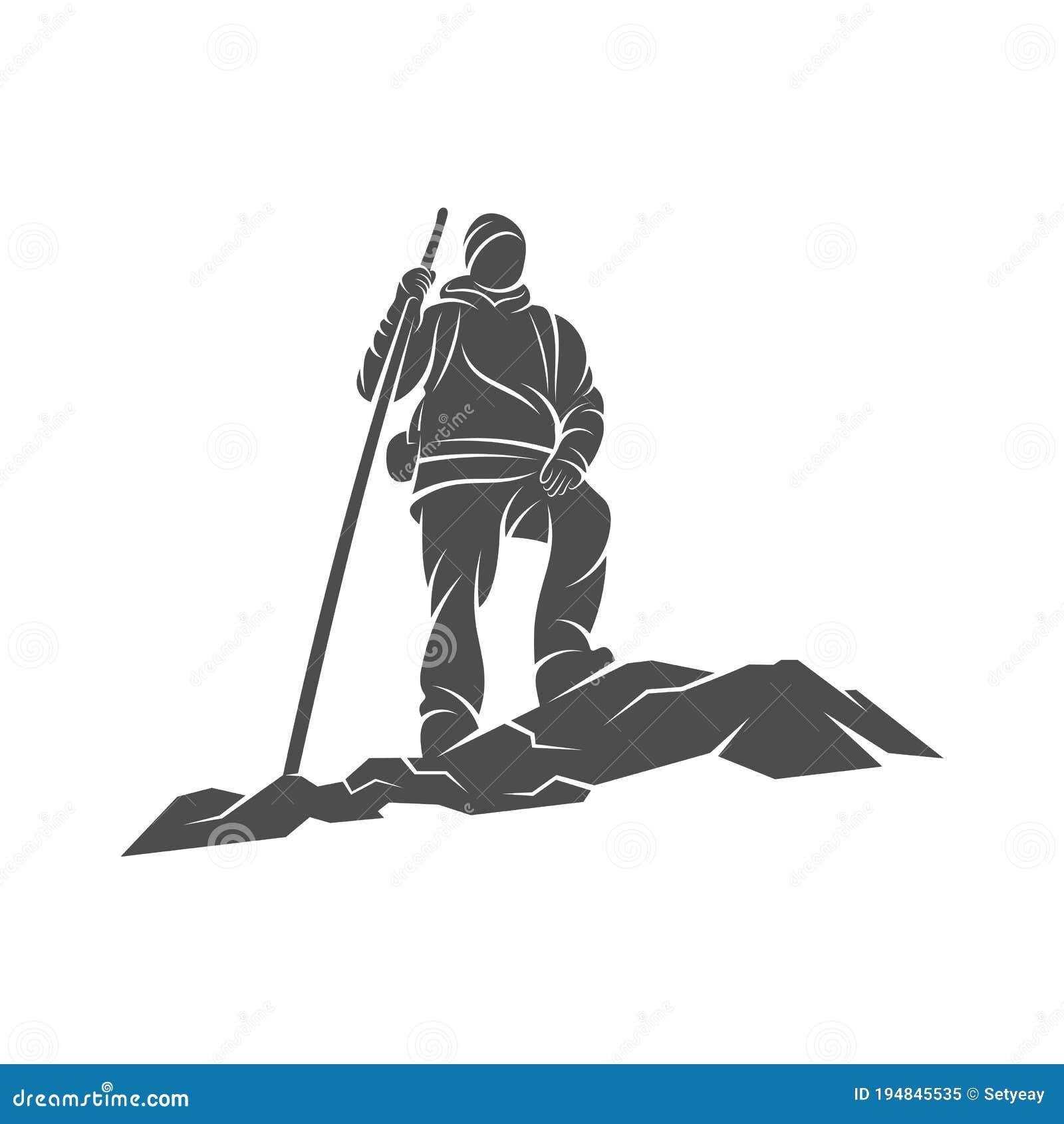 Climber Logo Design Vector Template. Outdoor Activity Logo Symbol Stock ...