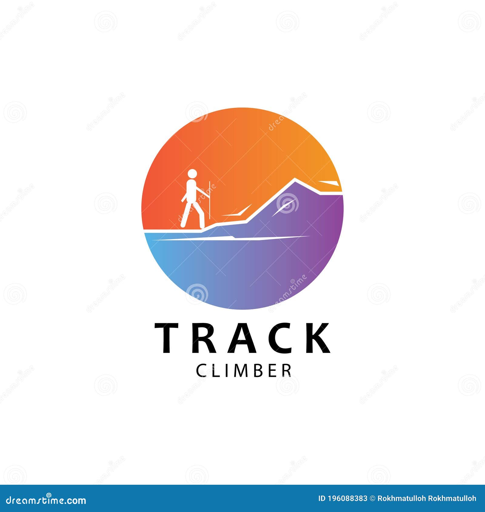 Climber Logo Emblem Outdoor Adventure Expedition Vector Illustration ...
