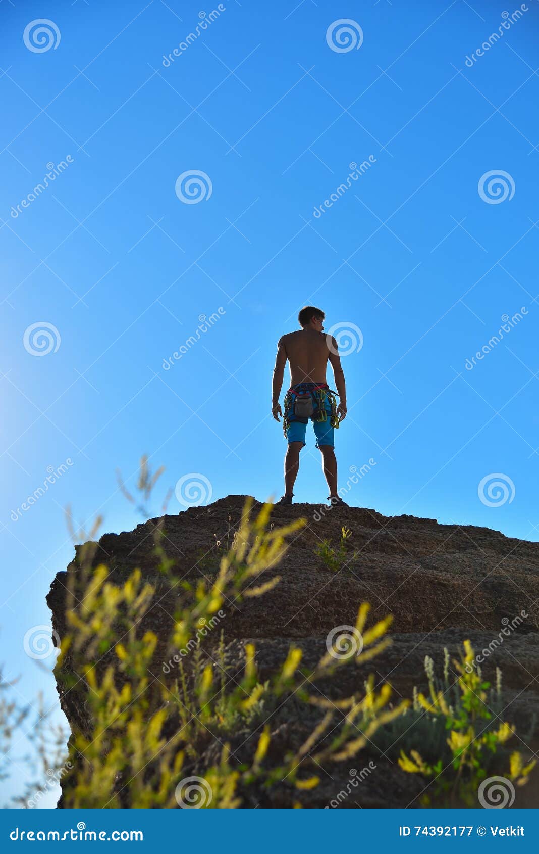 Climber man stock image. Image of motivation, climbing - 74392177