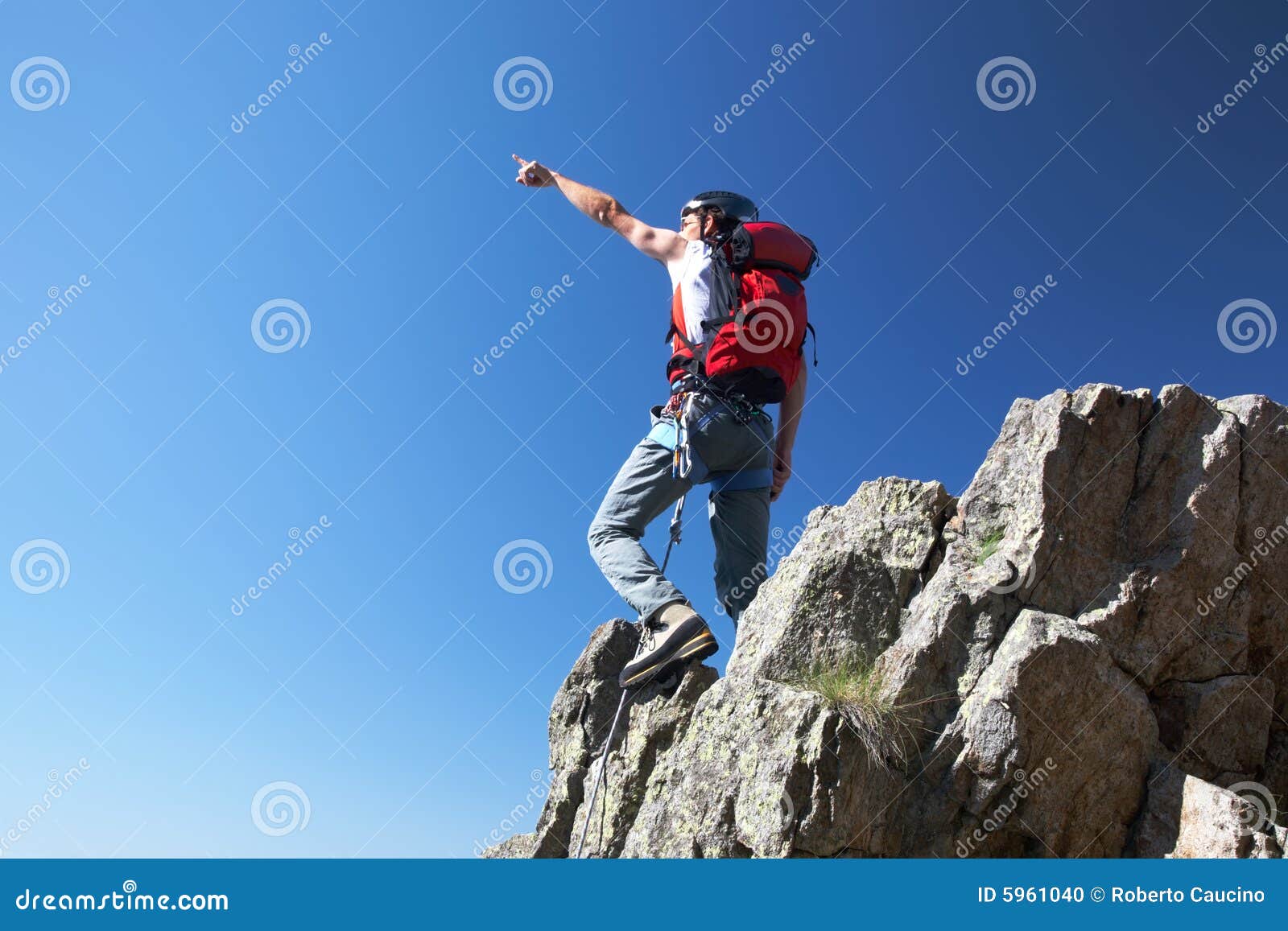 Climber pointing stock photo. Image of future, pointing - 5961040