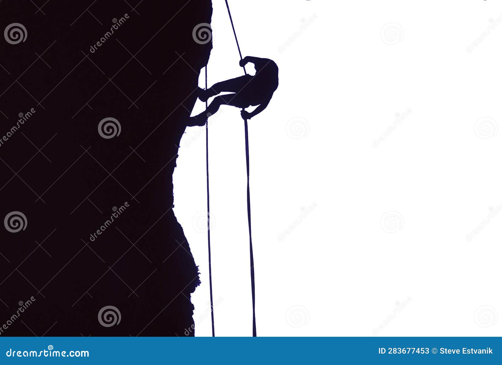 Climber on rappel stock image. Image of obsidian, steep - 283677453