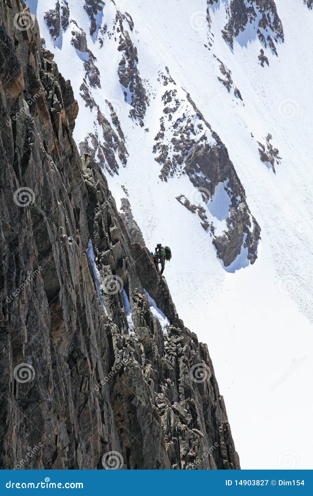 Climber on a route stock image. Image of cliff, challenge - 14903827