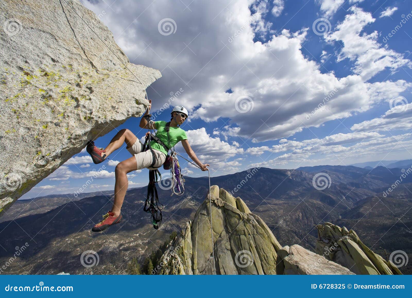 Climber on the summit. stock image. Image of height, challenge - 6728325