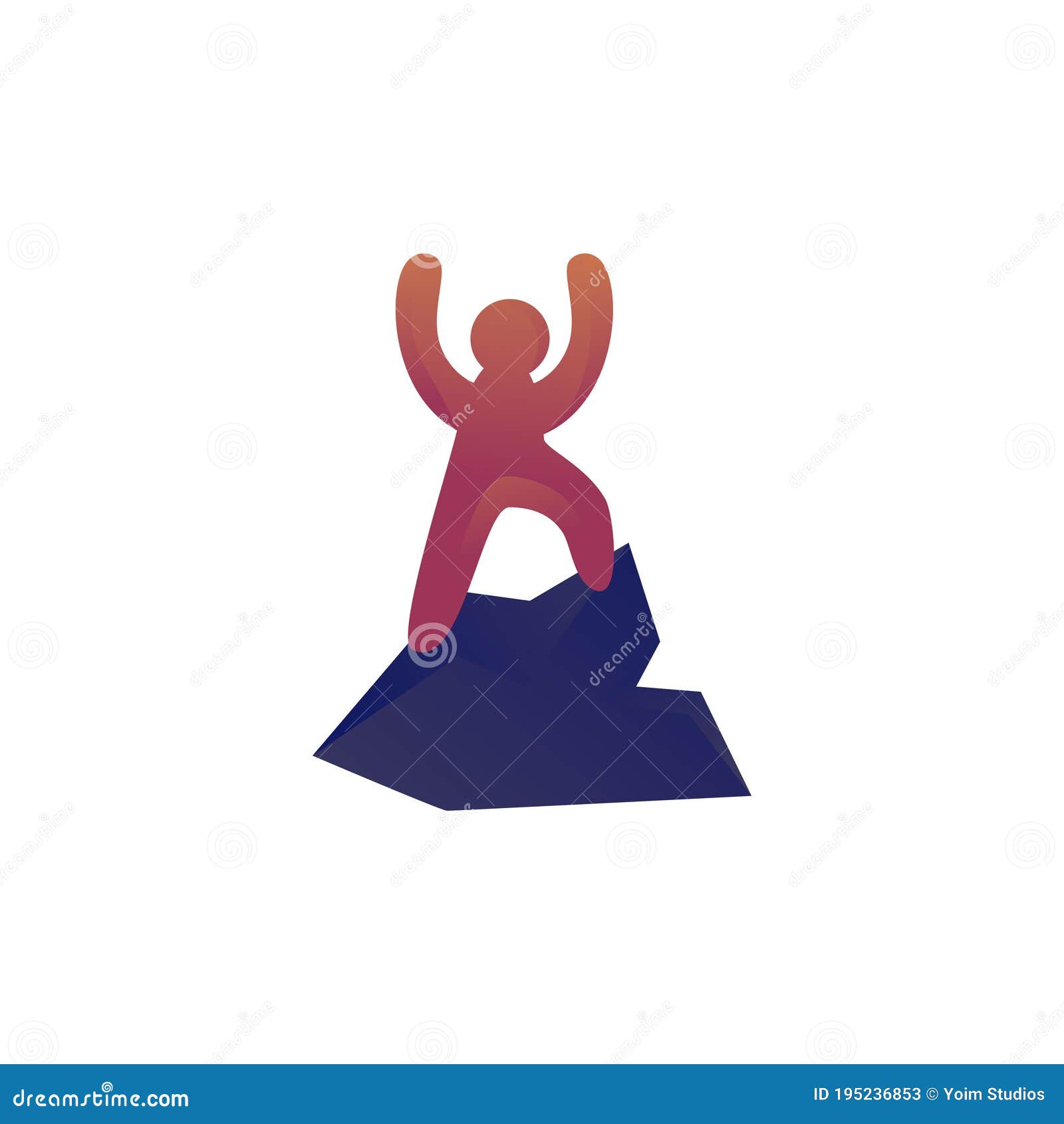 Climber Vector Logo Template. Rock Climber Logo. Outdoor Activity ...