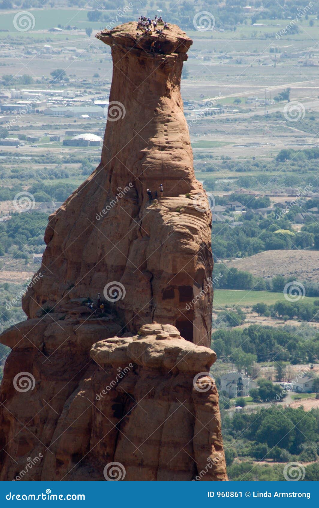Climbers on Independence Monument Stock Image - Image of monument ...